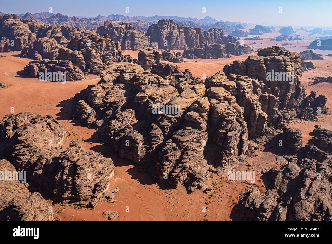Landscape during the 8th stage of the Dakar 2021 between Sakaka and ...