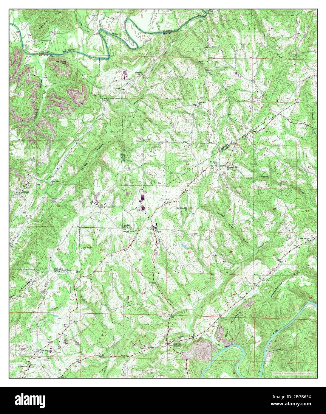 Creel, Alabama, map 1951, 1:24000, United States of America by Timeless ...