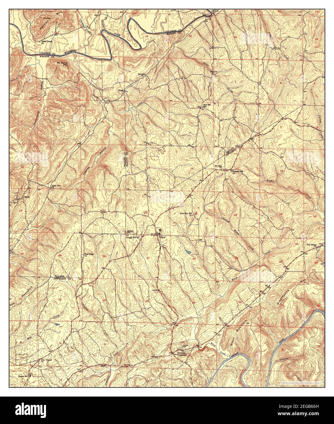 Creel, Alabama, map 1951, 1:24000, United States of America by Timeless ...