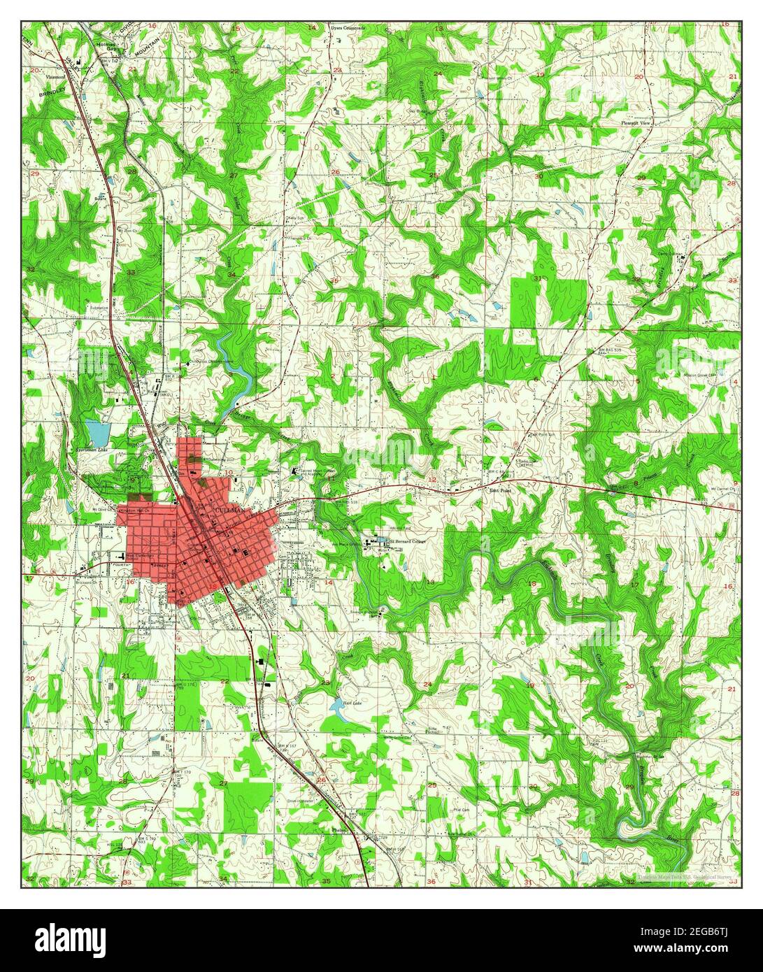 Map of cullman hi-res stock photography and images - Alamy