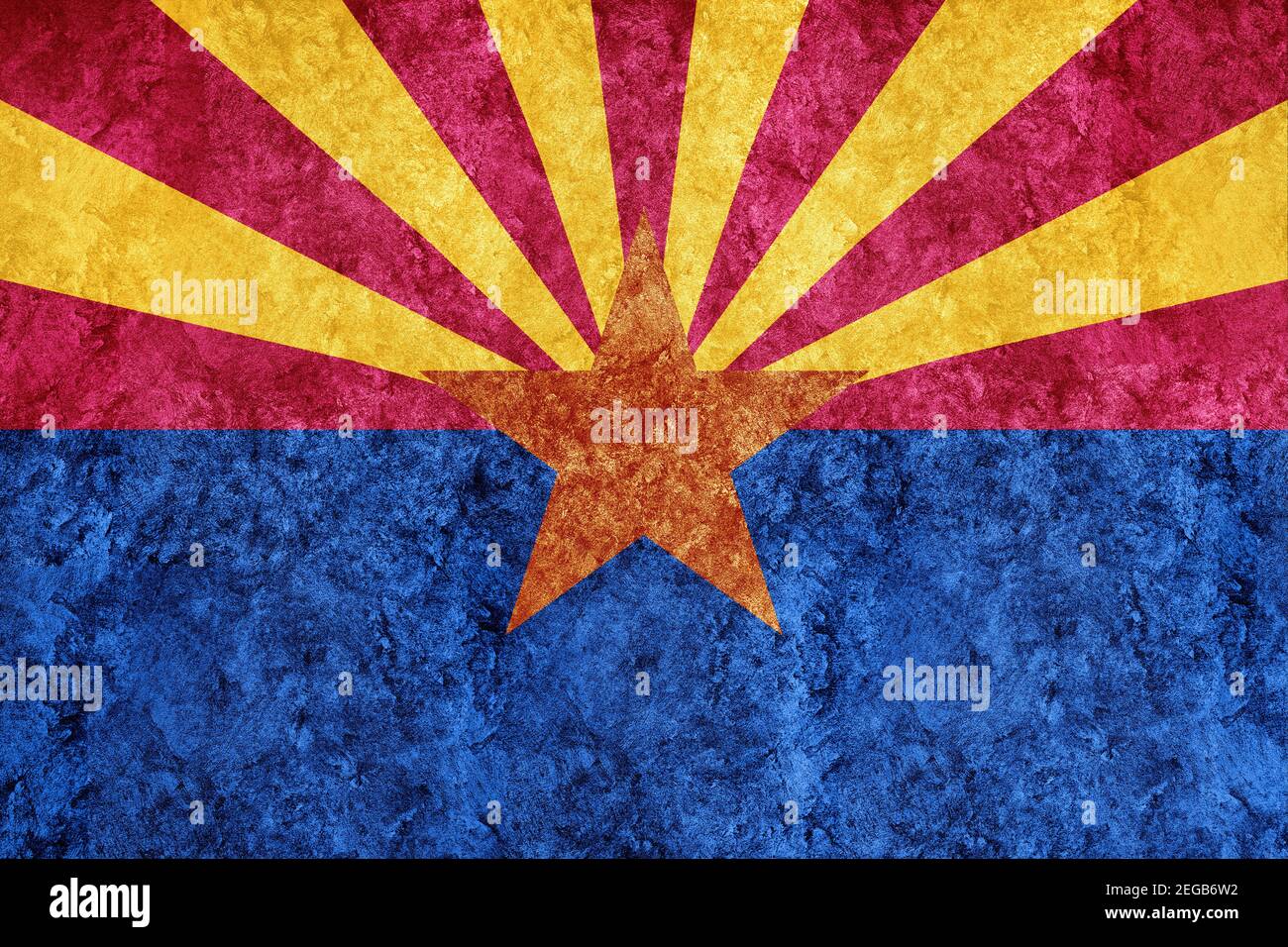 Metallic Arizona state flag, Arizona flag background Metallic texture ...