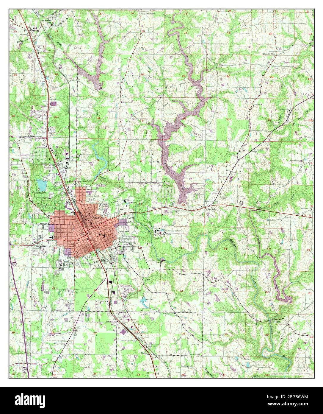 Map of cullman hi-res stock photography and images - Alamy