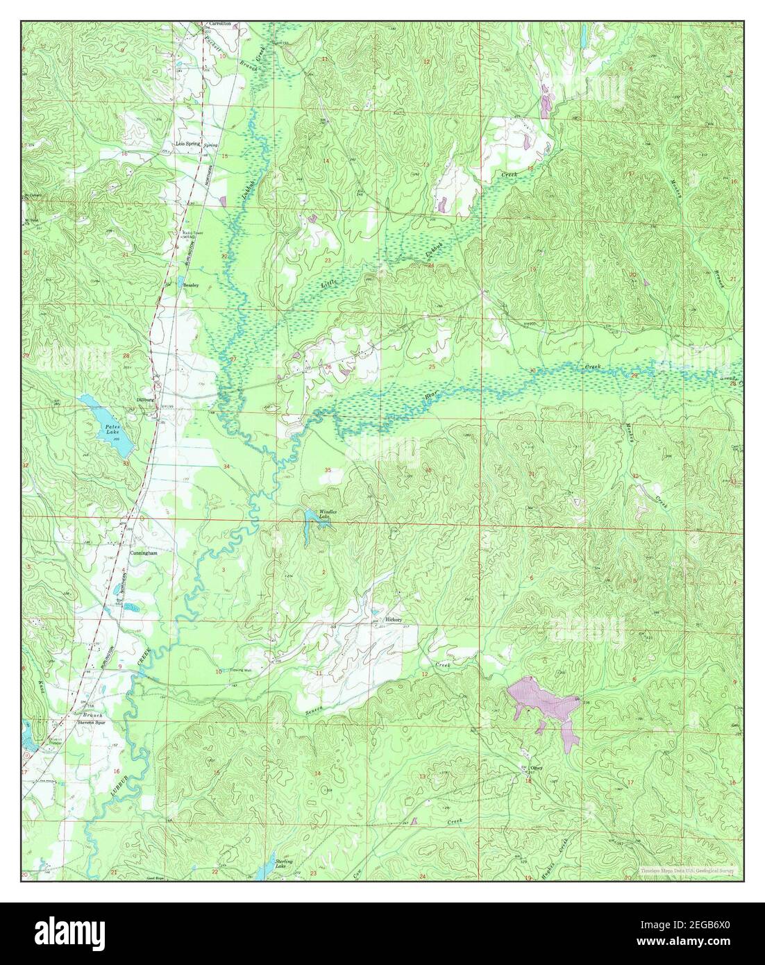 Cunningham, Alabama, map 1970, 1:24000, United States of America by ...