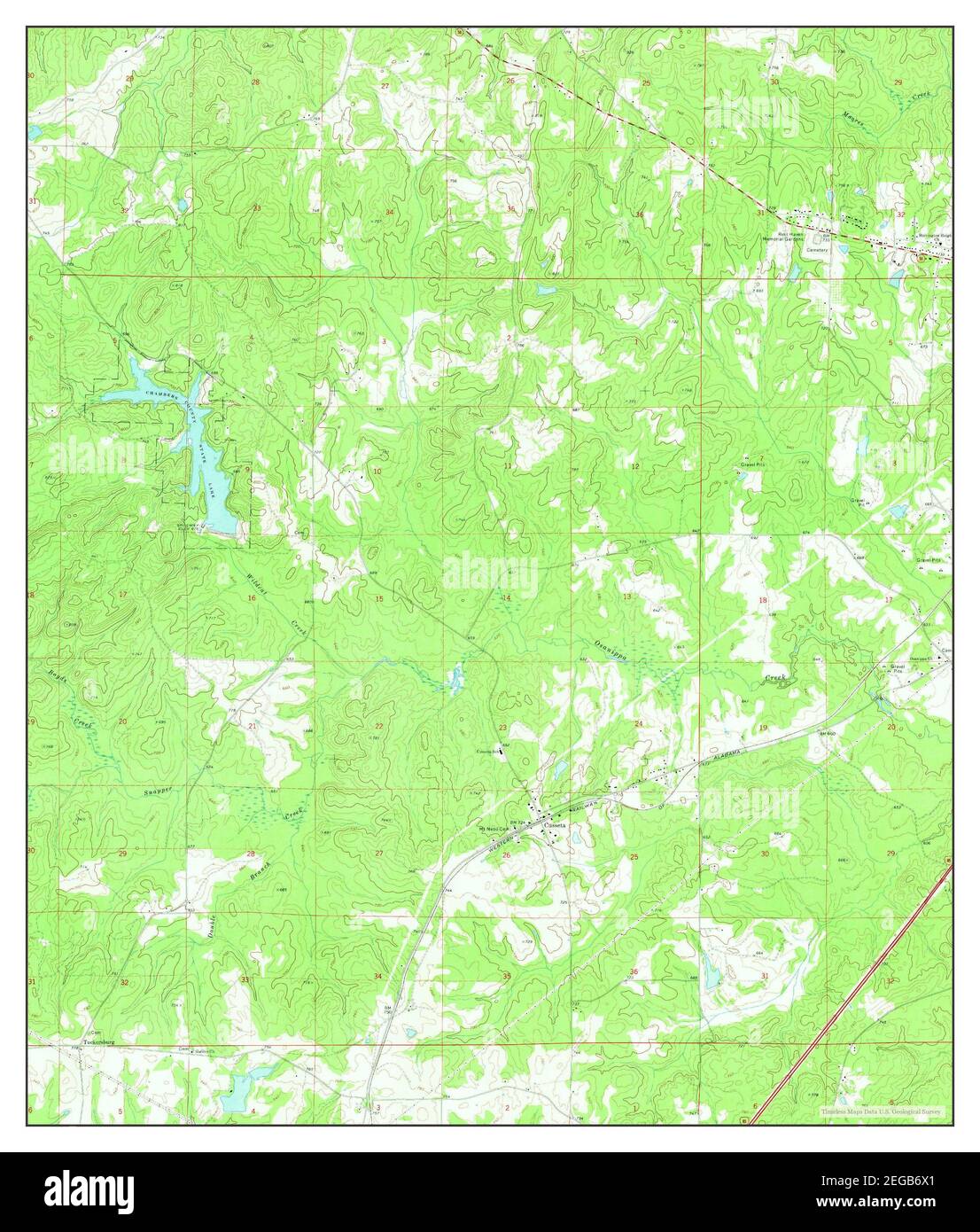 Cusseta, Alabama, map 1971, 1:24000, United States of America by ...