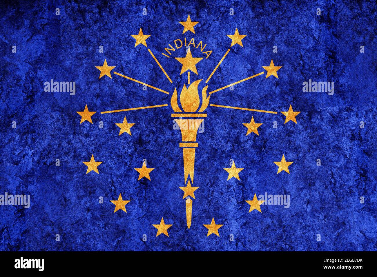 Metallic Indiana state flag, Indiana flag background Metallic texture ...