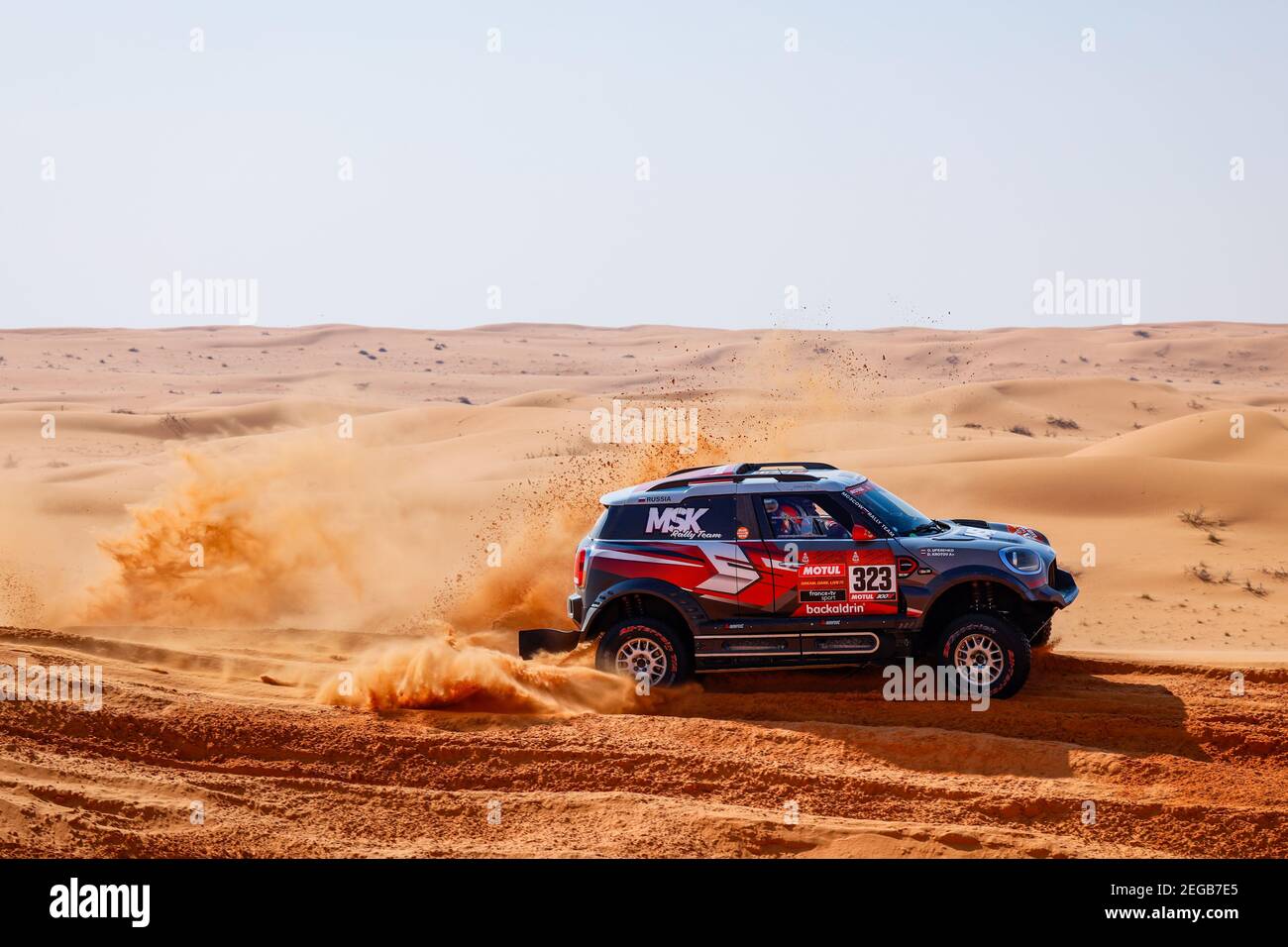 323 Krotov Denis (rus), Uperenko Oleg (lva), Mini, MSK Rally Team, Auto, action during the 6th ...