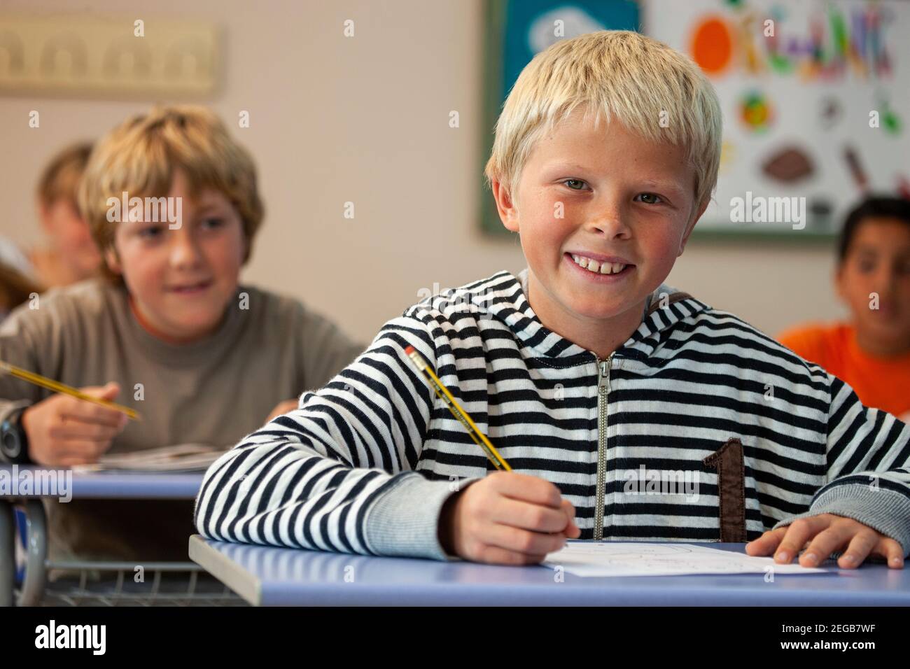 School children in a classroom Stock Photo - Alamy