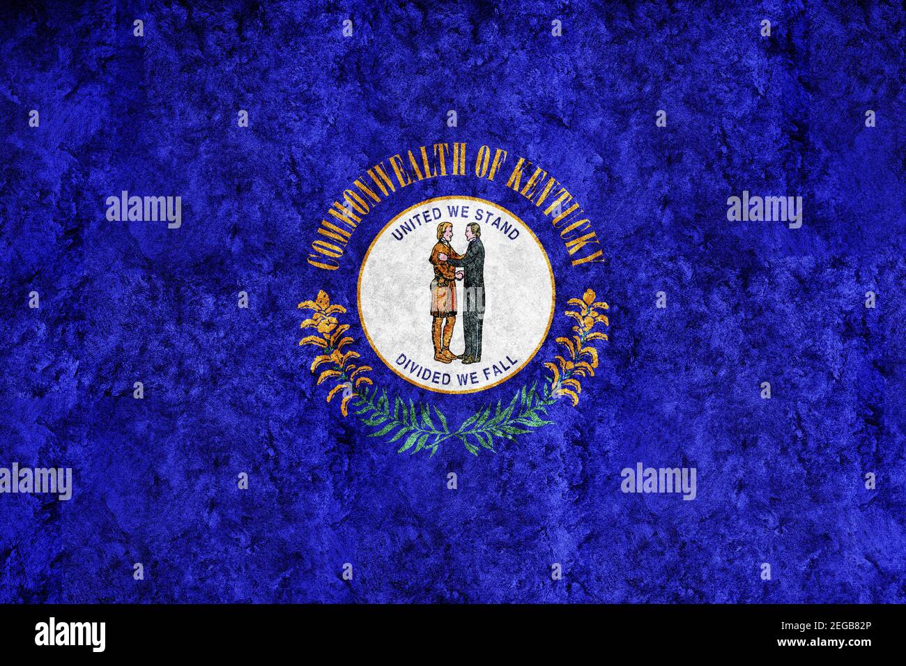 Metallic Kentucky state flag, Kentucky flag background Metallic texture ...