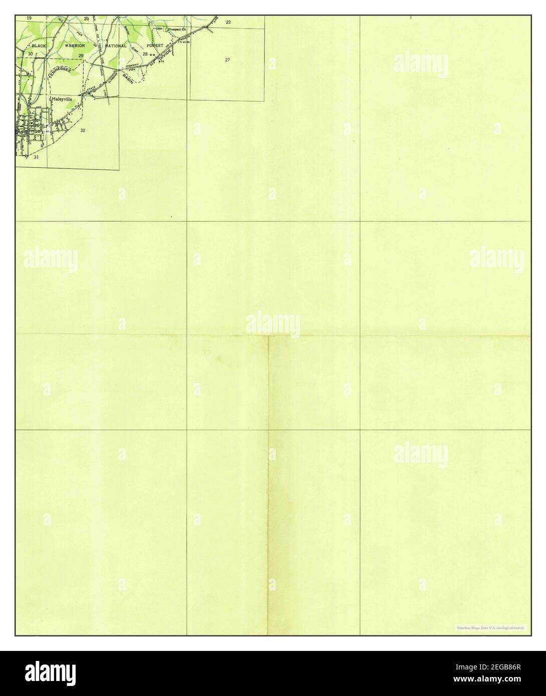 Delmar, Alabama, map 1936, 1:24000, United States of America by ...