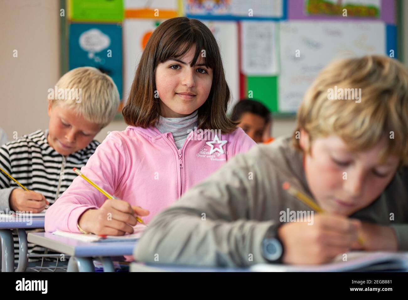 School children in a classroom Stock Photo - Alamy