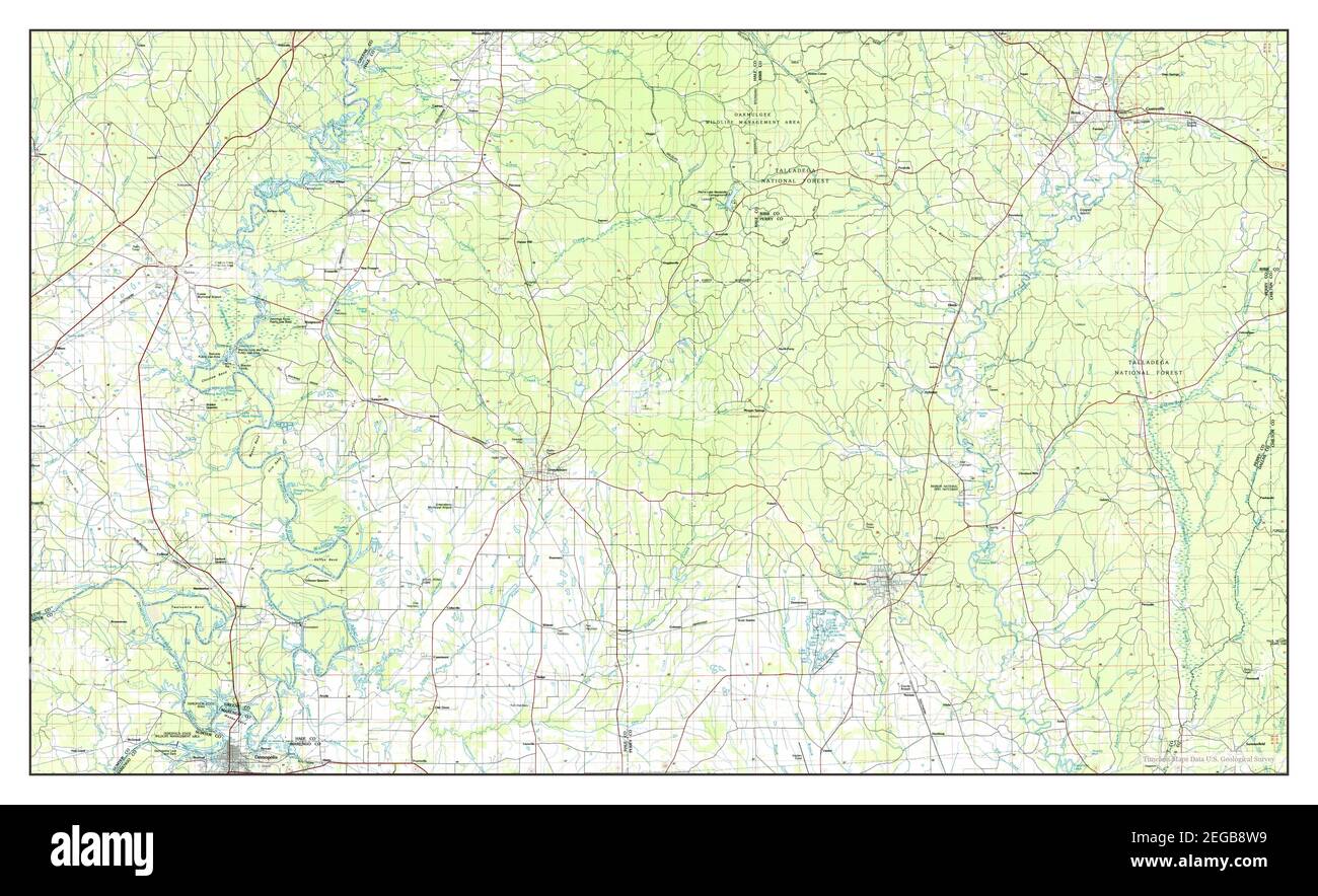 Demopolis, Alabama, map 1986, 1:100000, United States of America by ...