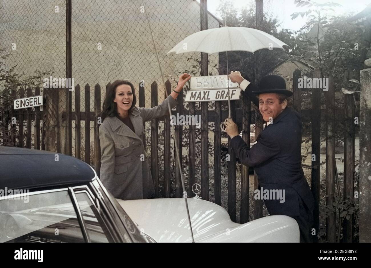 Die deutsche Schauspielerin Friedel Frank mit Schauspieler Maxl Graf ...