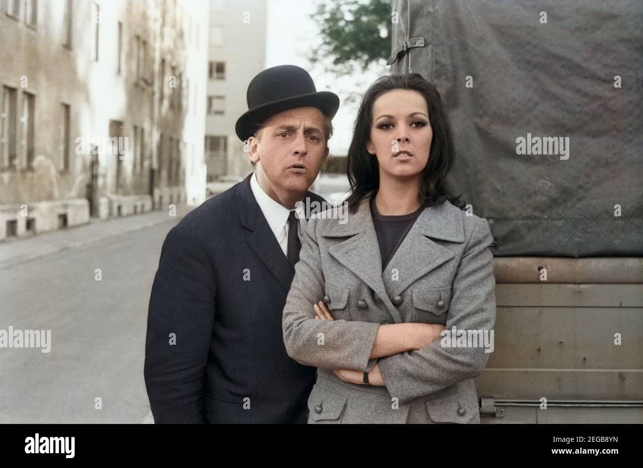 Die deutsche Schauspielerin Friedel Frank mit Schauspieler Maxl Graf ...