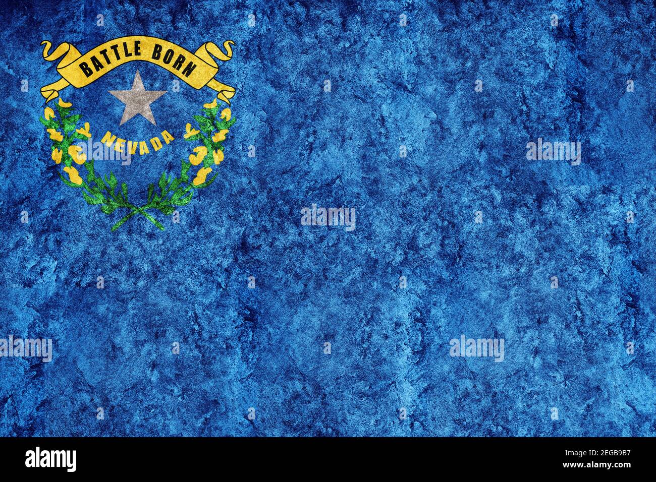 Metallic Nevada state flag, Nevada flag background Metallic texture ...