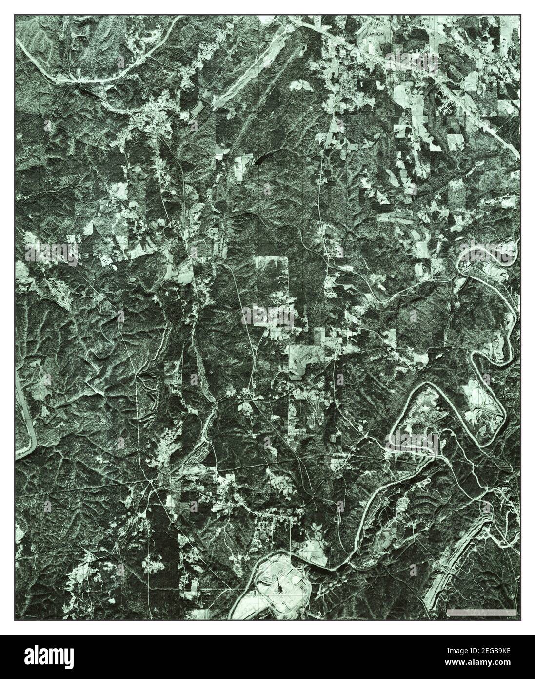 Dora, Alabama, map 1975, 1:24000, United States of America by Timeless ...