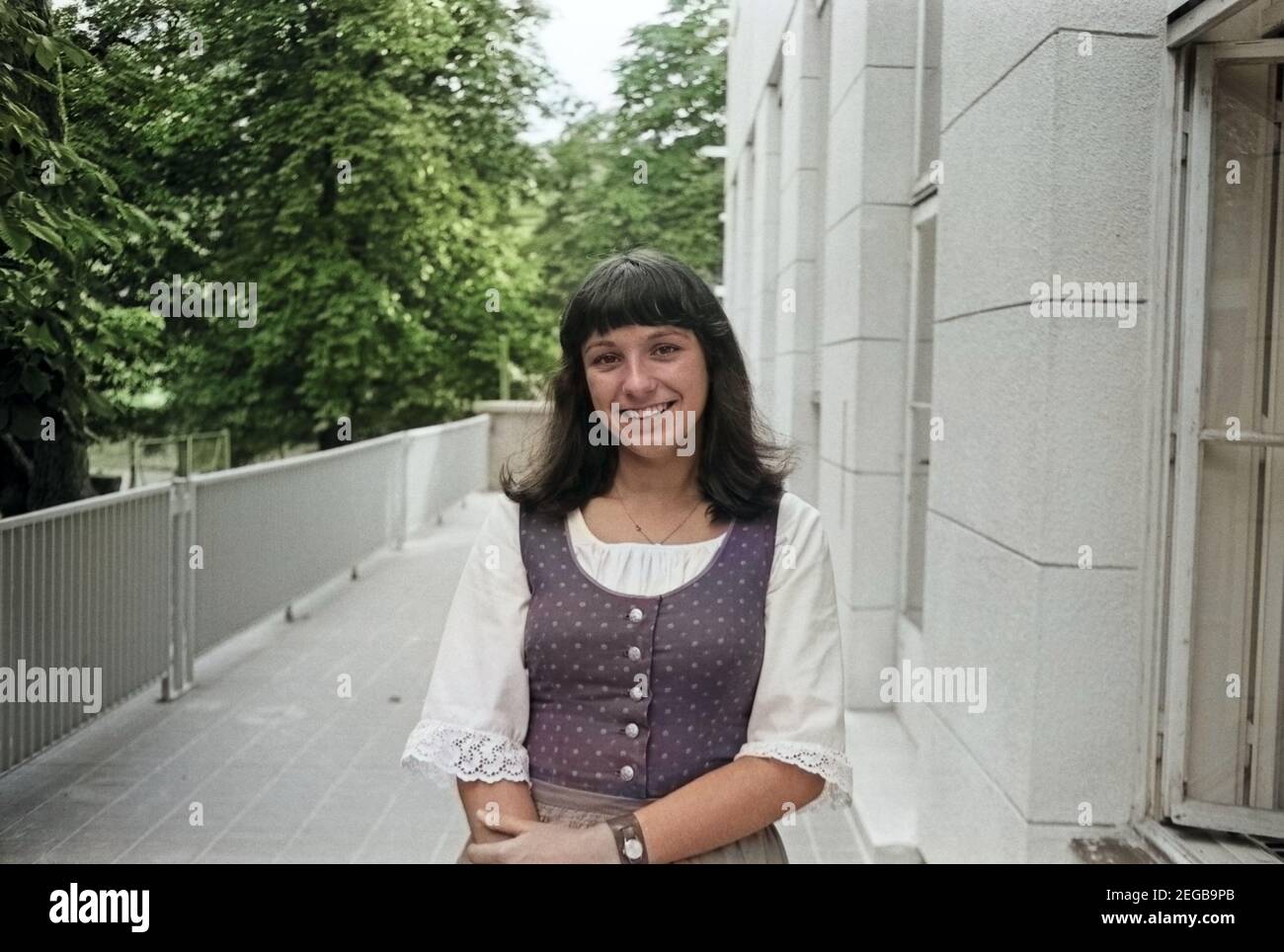 Die deutsche Sängerin Angelika Simon, Deutschland 1960er Jahre. German ...