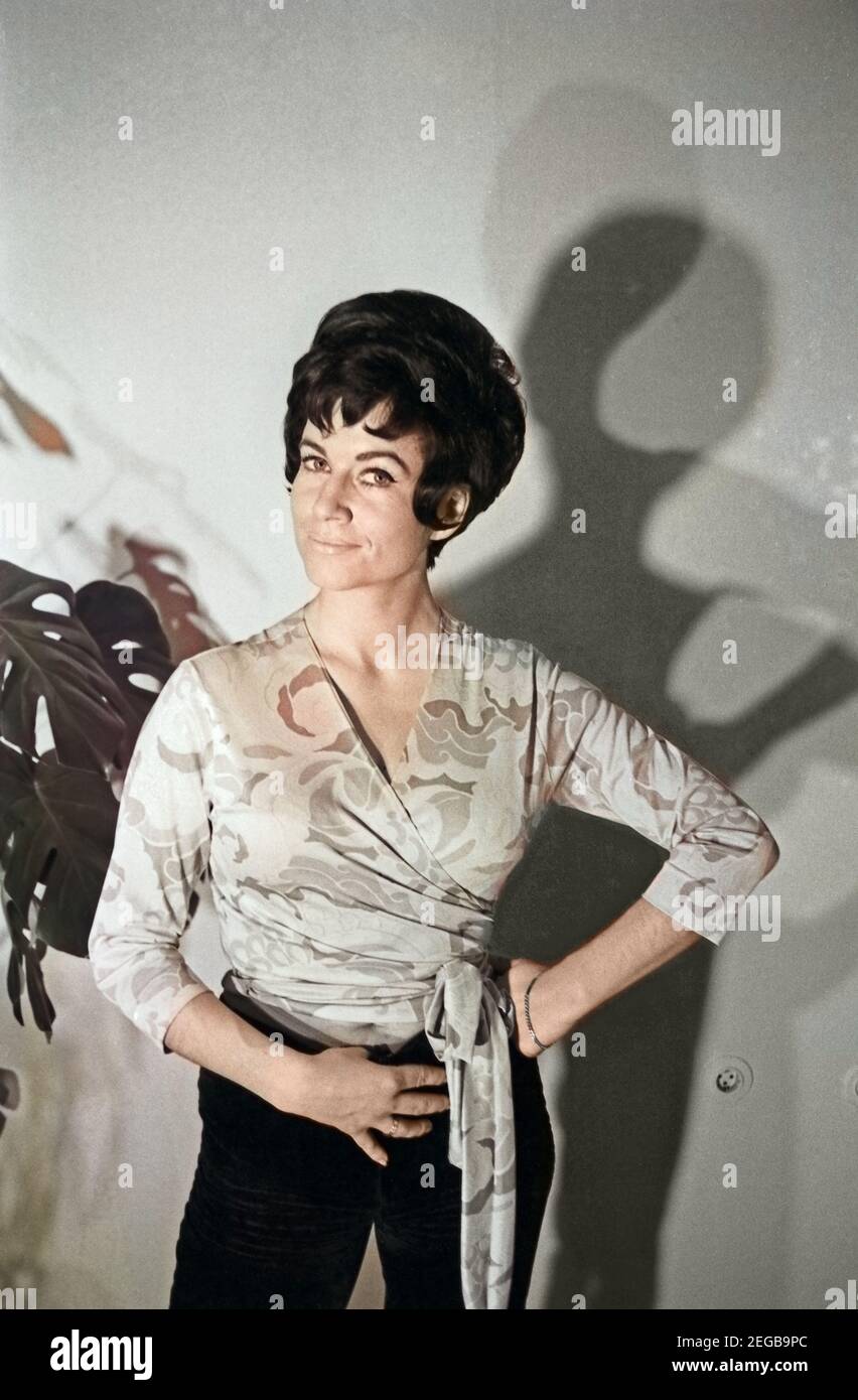 Die deutsche Schauspielerin Dagmar Hank, Deutschland 1960er Jahre ...