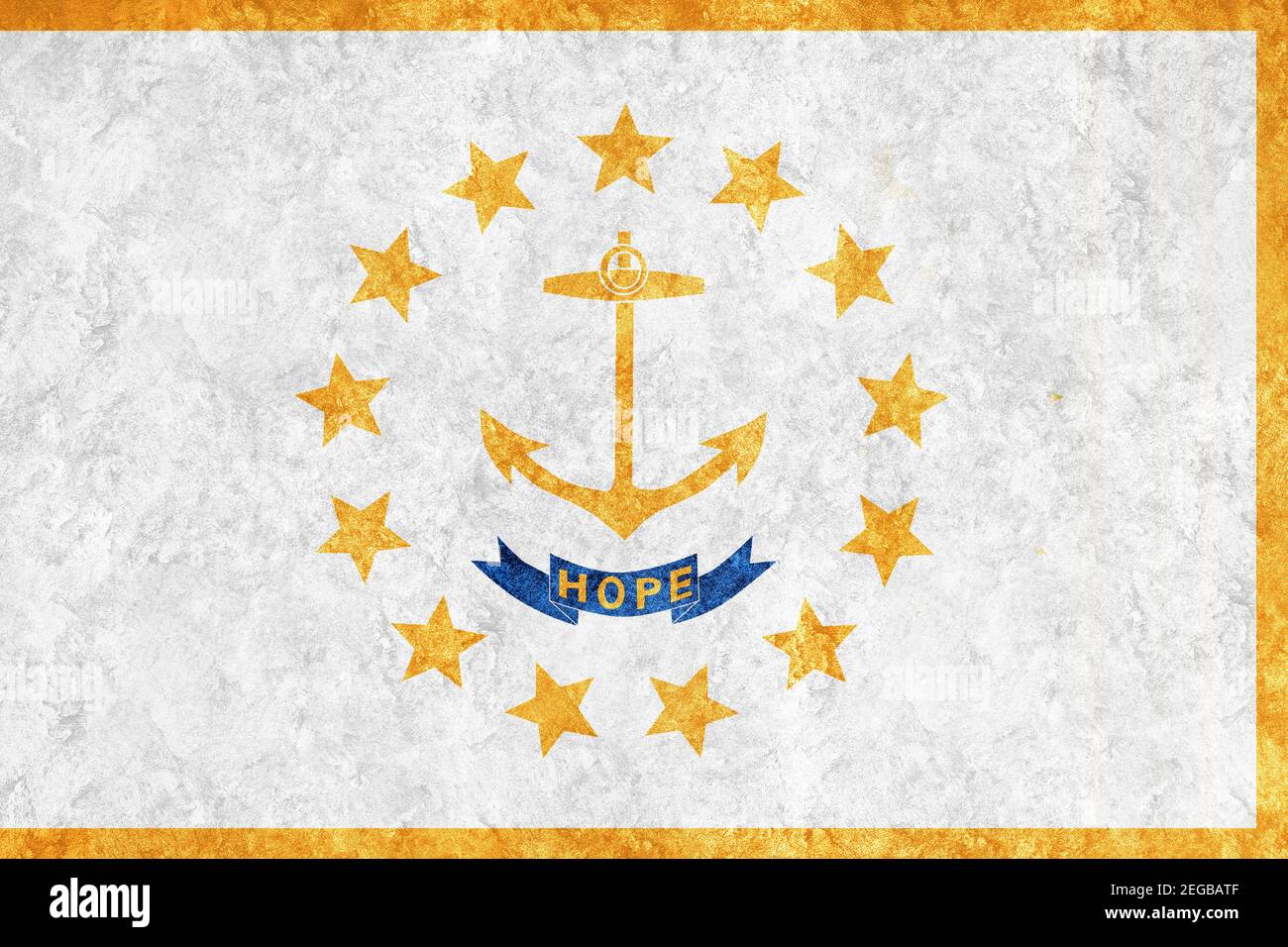 Metallic Rhode Island state flag, Rhode Island flag background Metallic ...