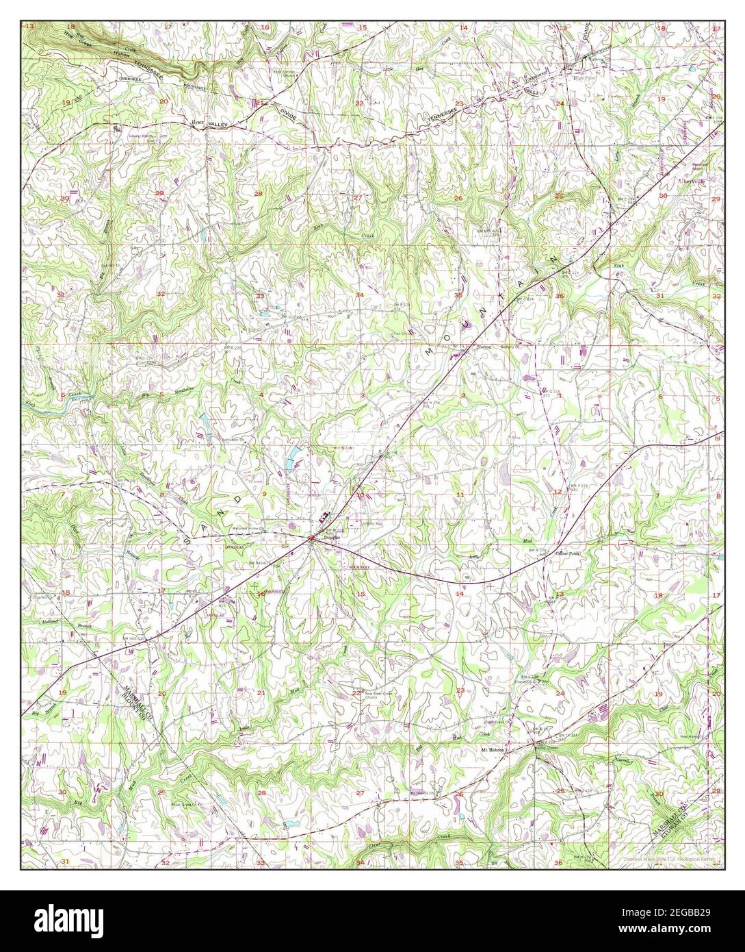 Douglas, Alabama, map 1958, 1:24000, United States of America by ...