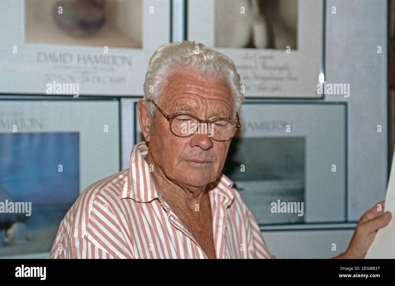 David Hamilton, britischer Kunstfotograf und Filmemacher, in Saint ...