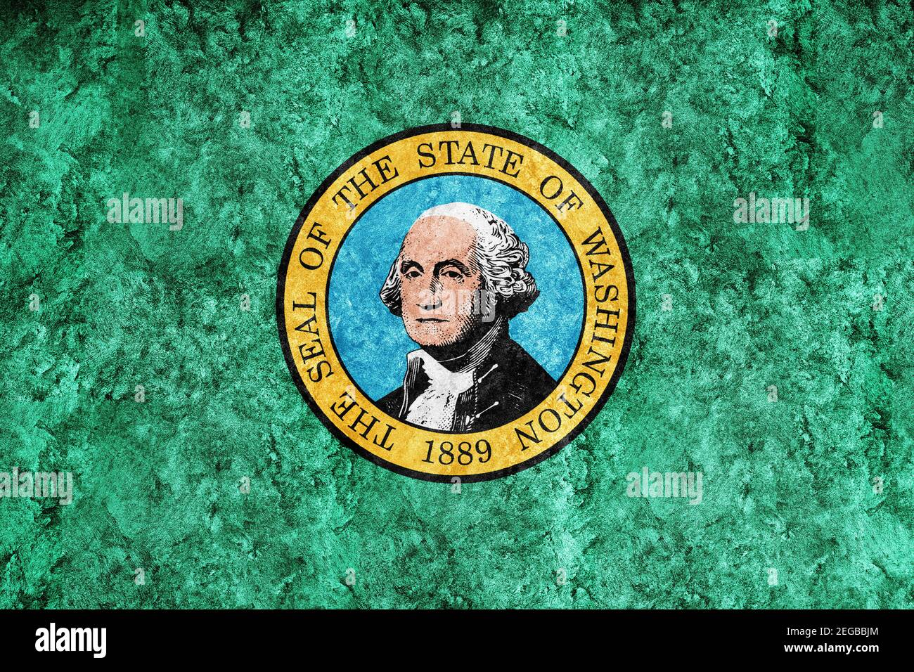 Metallic Washington state flag, Washington flag background Metallic ...
