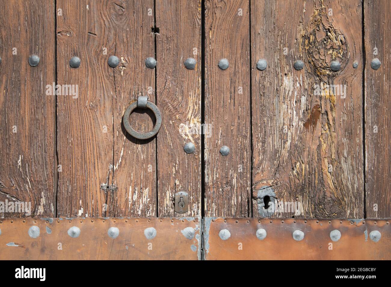 Closeup of an old rustic door lock Stock Photo - Alamy