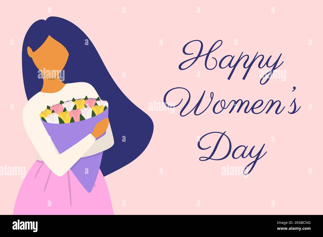 Girl holding spring poster hi-res stock photography and images - Alamy