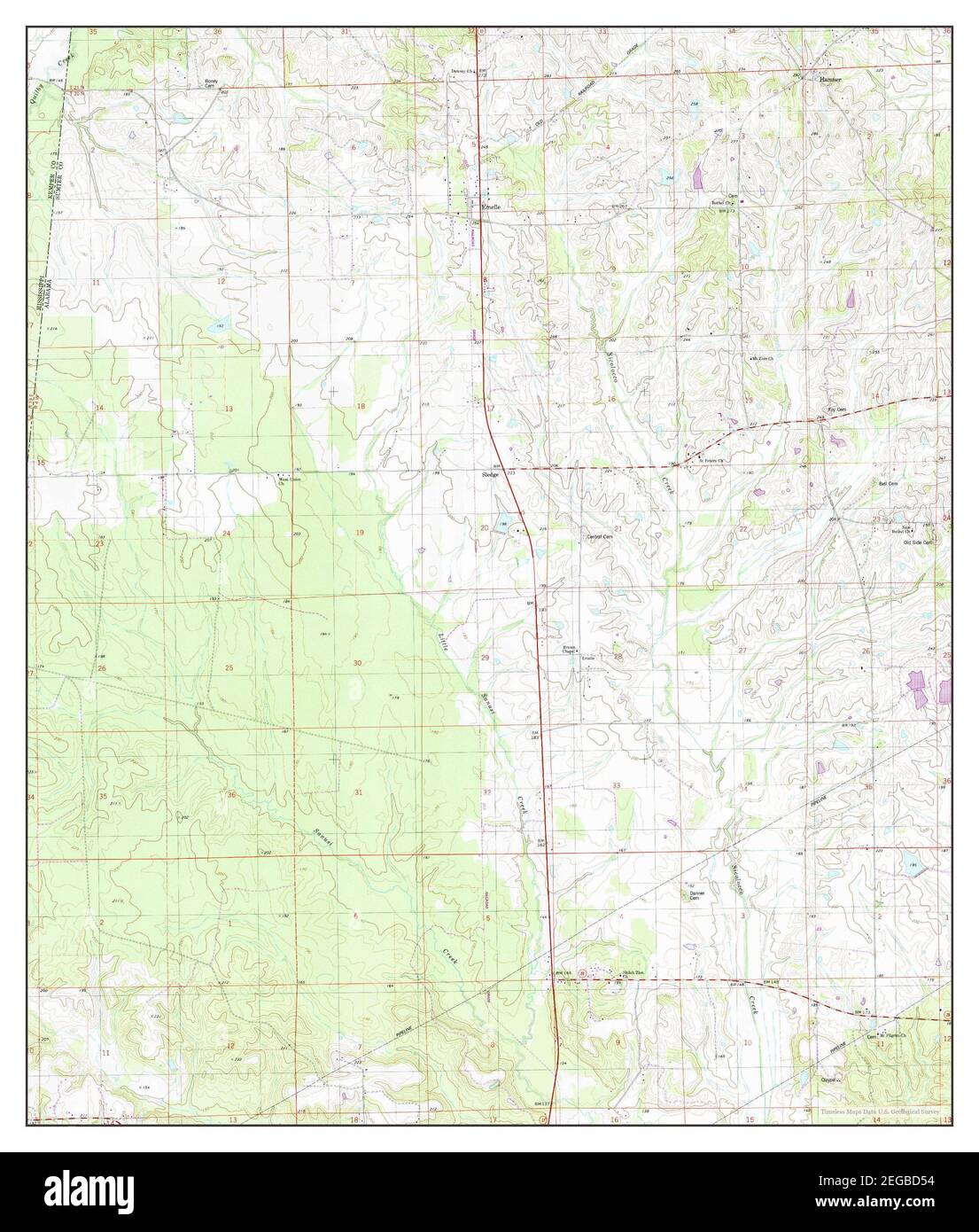 Emelle, Alabama, map 1974, 1:24000, United States of America by ...