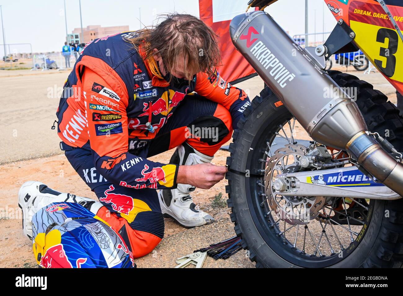 Price Toby (aus), KTM, Red Bull KTM Factory Team, Moto, Bike, portrait during the 7th stage of ...