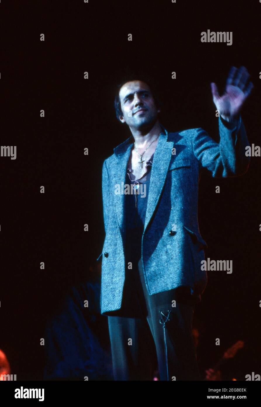 Adriano Celentano, italienischer Sänger und Schauspieler, bei eine ZDF ...