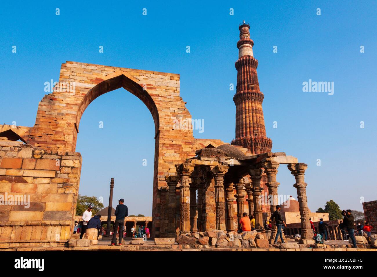 Qutub Minar (Minaret) a highest minaret in India standing 73 M tall ...