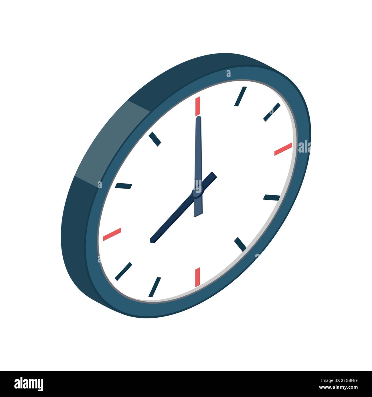 Clock isometric icon Stock Vector Image & Art - Alamy