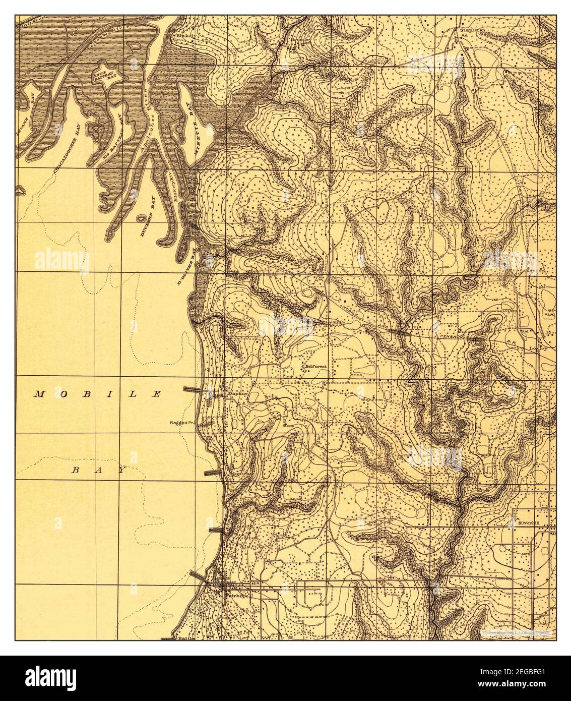 Map of fairhope hi-res stock photography and images - Alamy