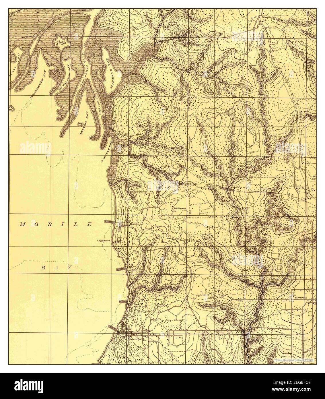 Map of fairhope hi-res stock photography and images - Alamy