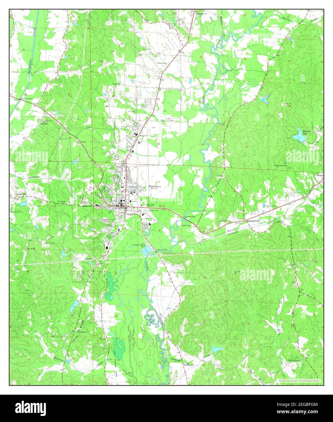 Fayette alabama map hi-res stock photography and images - Alamy