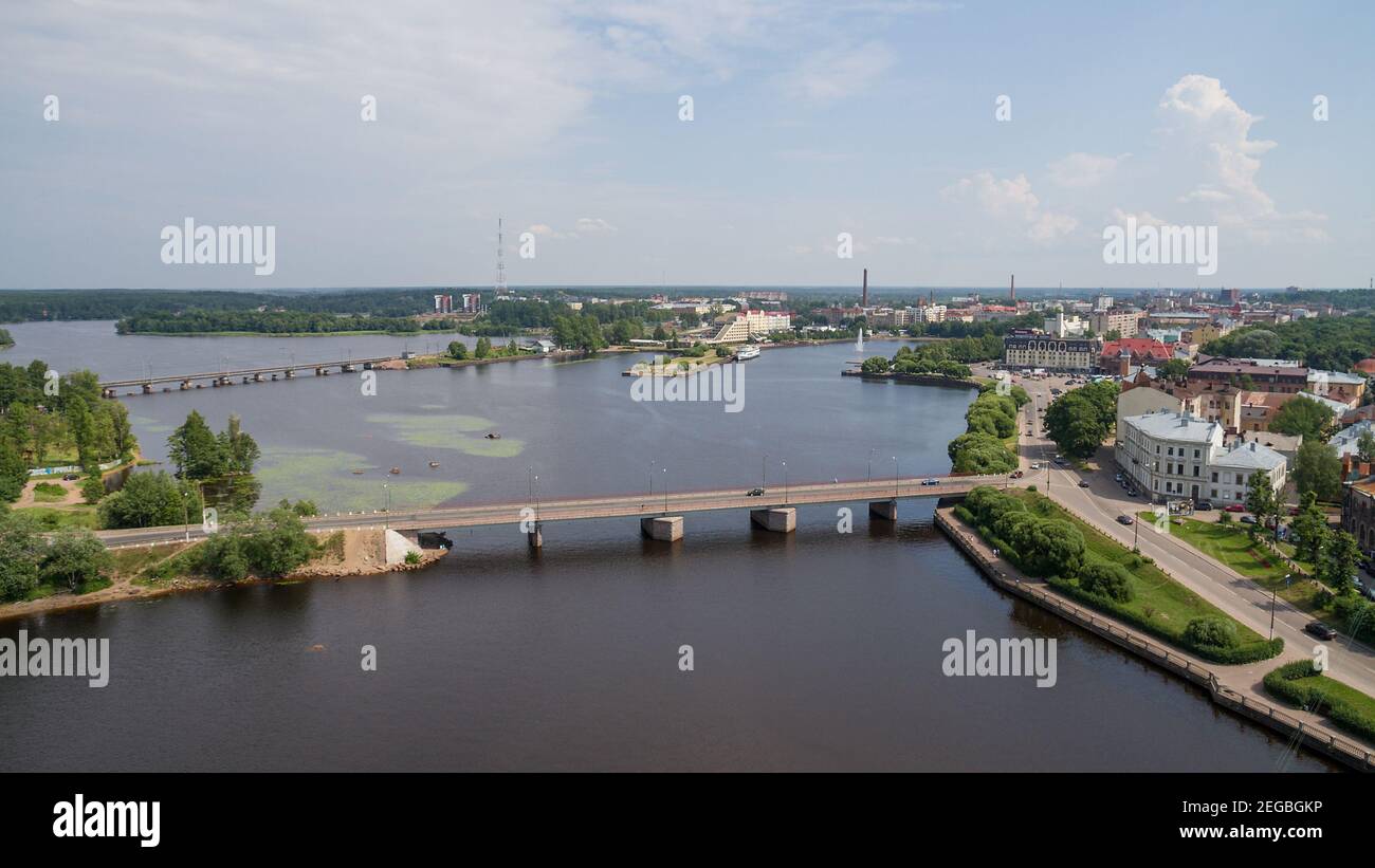 Russia. Vyborg. Views of Vyborg town from above Stock Photo - Alamy