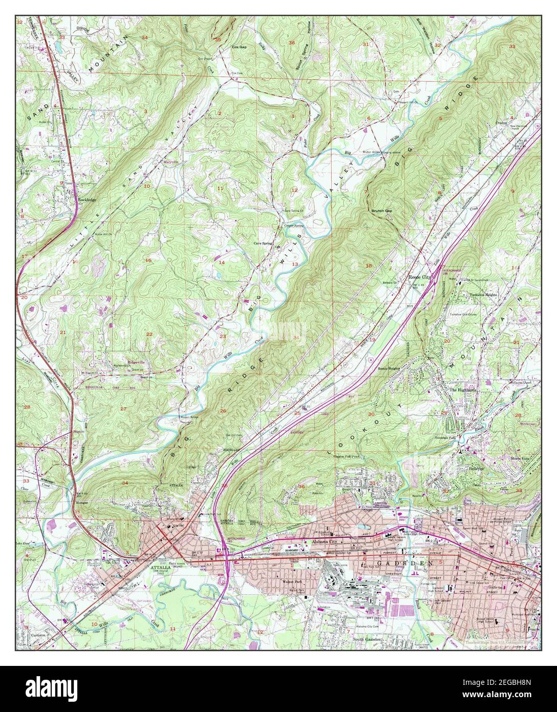 Gadsden map Cut Out Stock Images & Pictures - Alamy