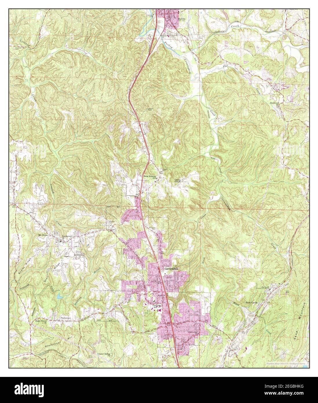 Gardendale, Alabama, map 1959, 1:24000, United States of America by ...