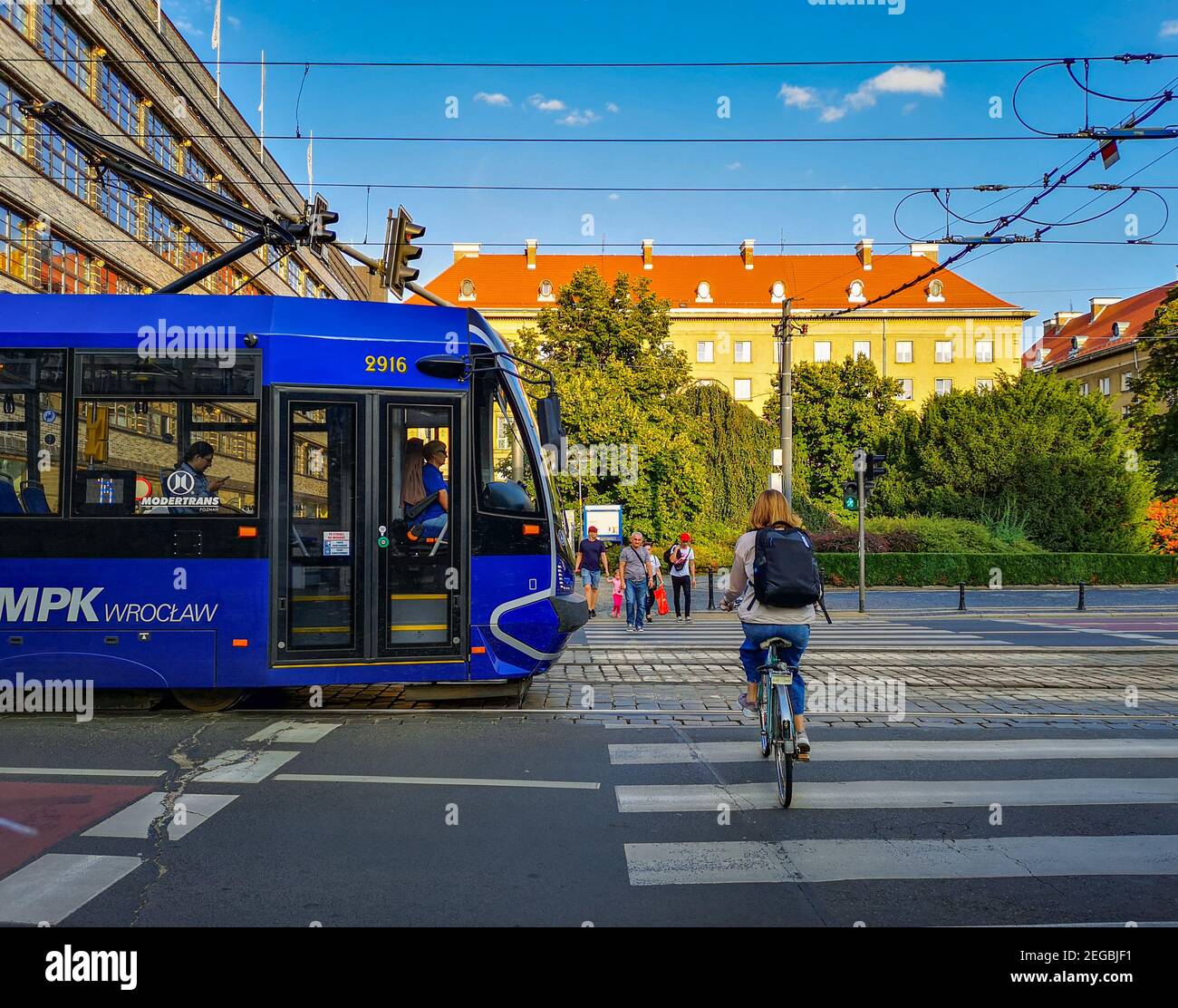 Tramway crossing hi-res stock photography and images - Alamy