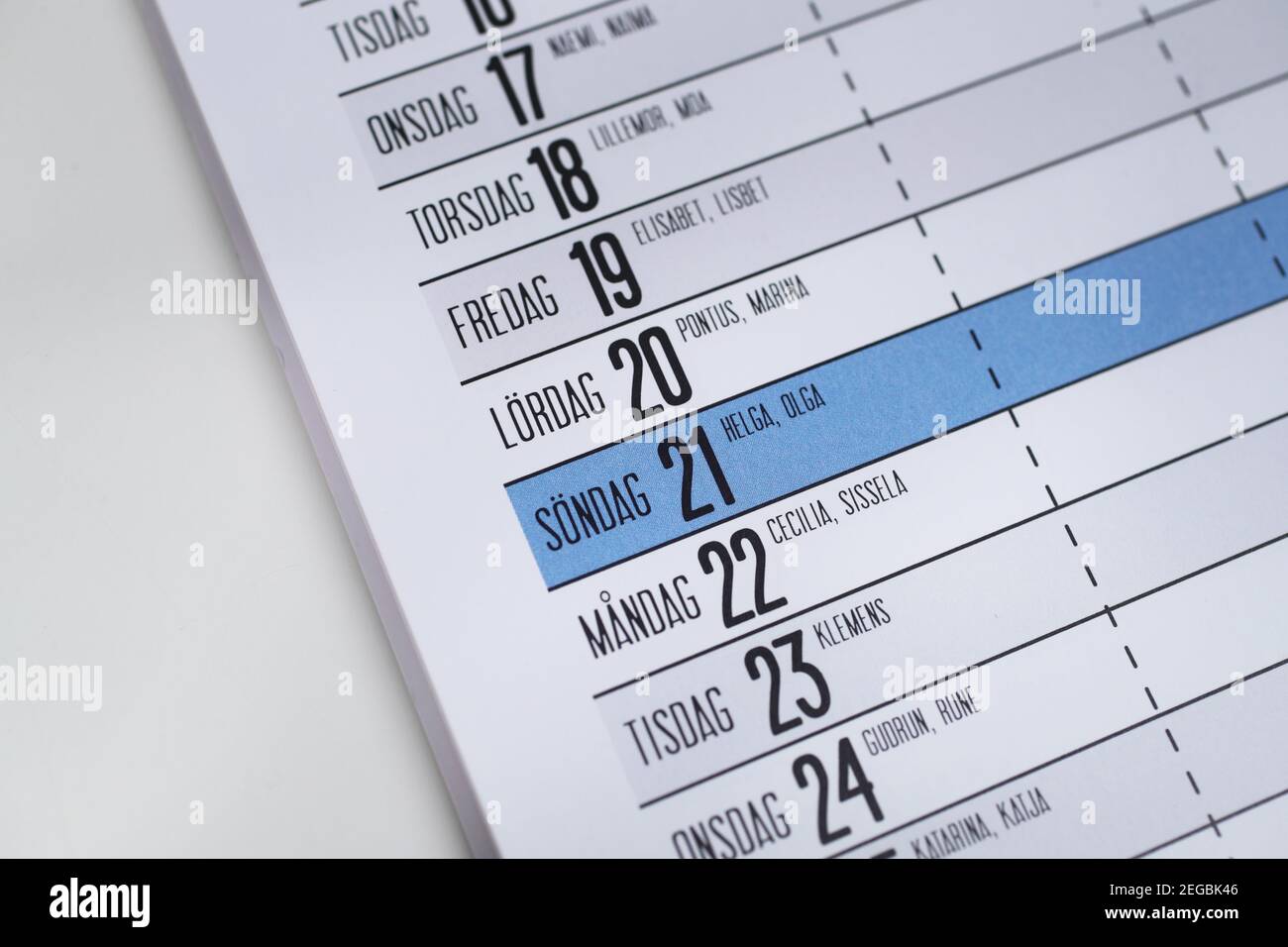 Family calender hi-res stock photography and images - Alamy