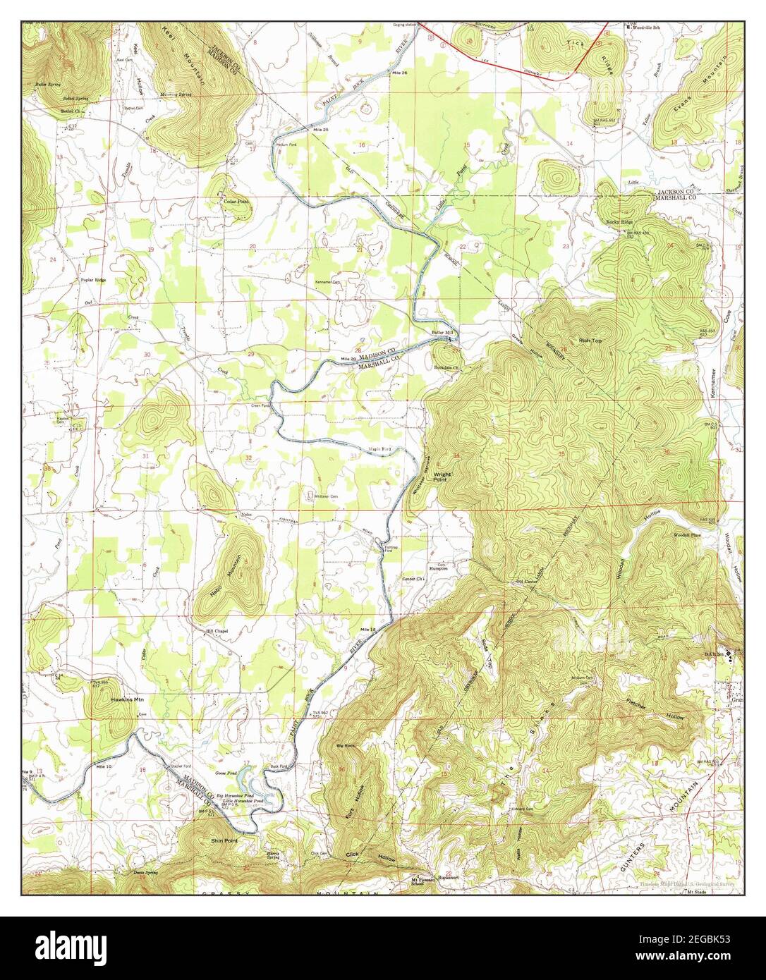 Old map of grant hi-res stock photography and images - Alamy