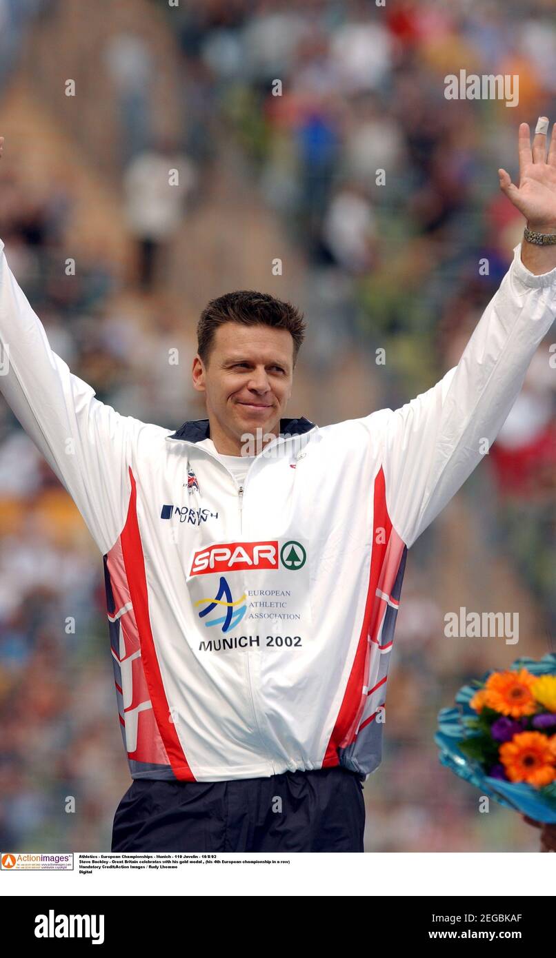 Steve backley javelin european championships hi-res stock photography ...