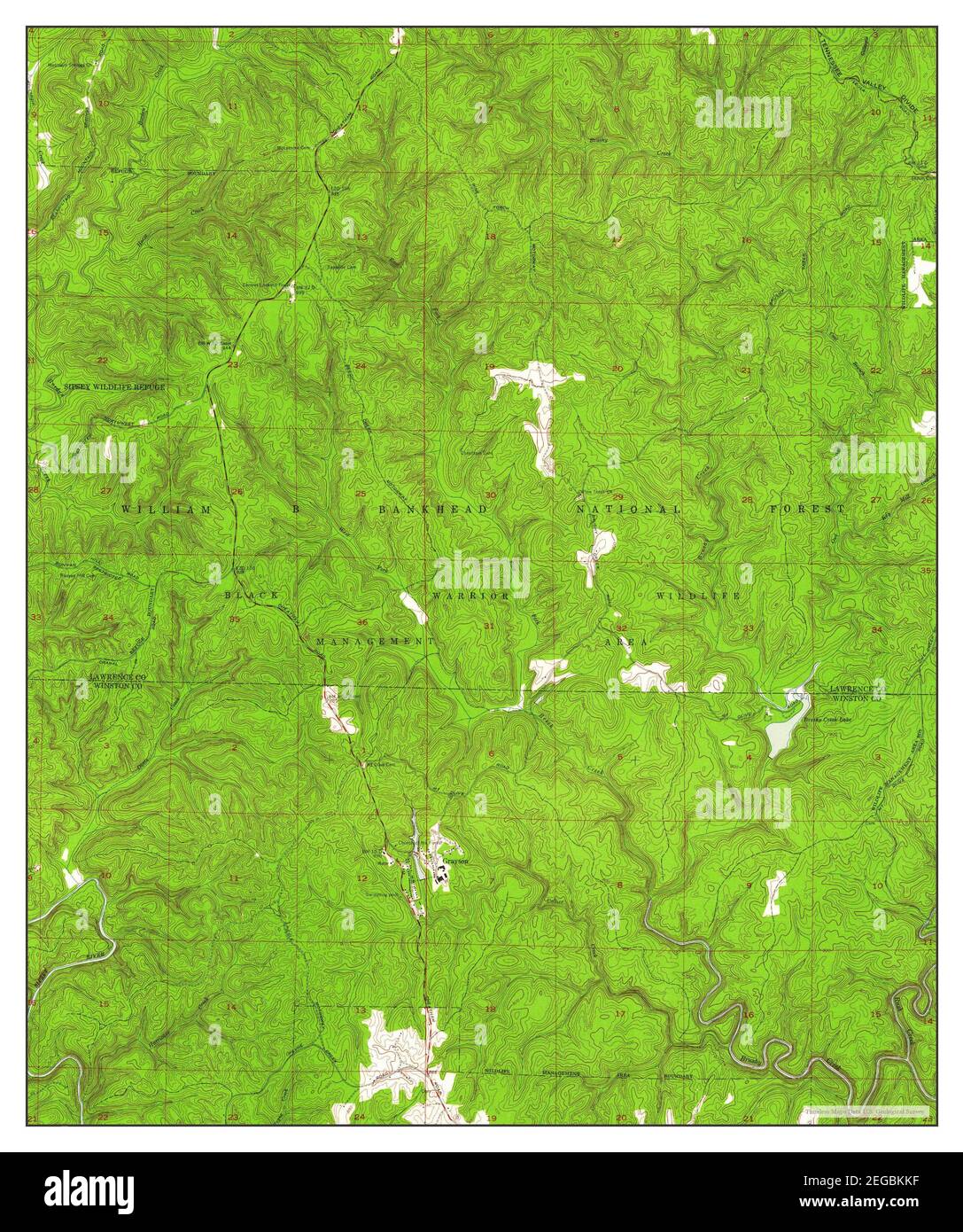 Grayson, Alabama, map 1960, 1:24000, United States of America by ...
