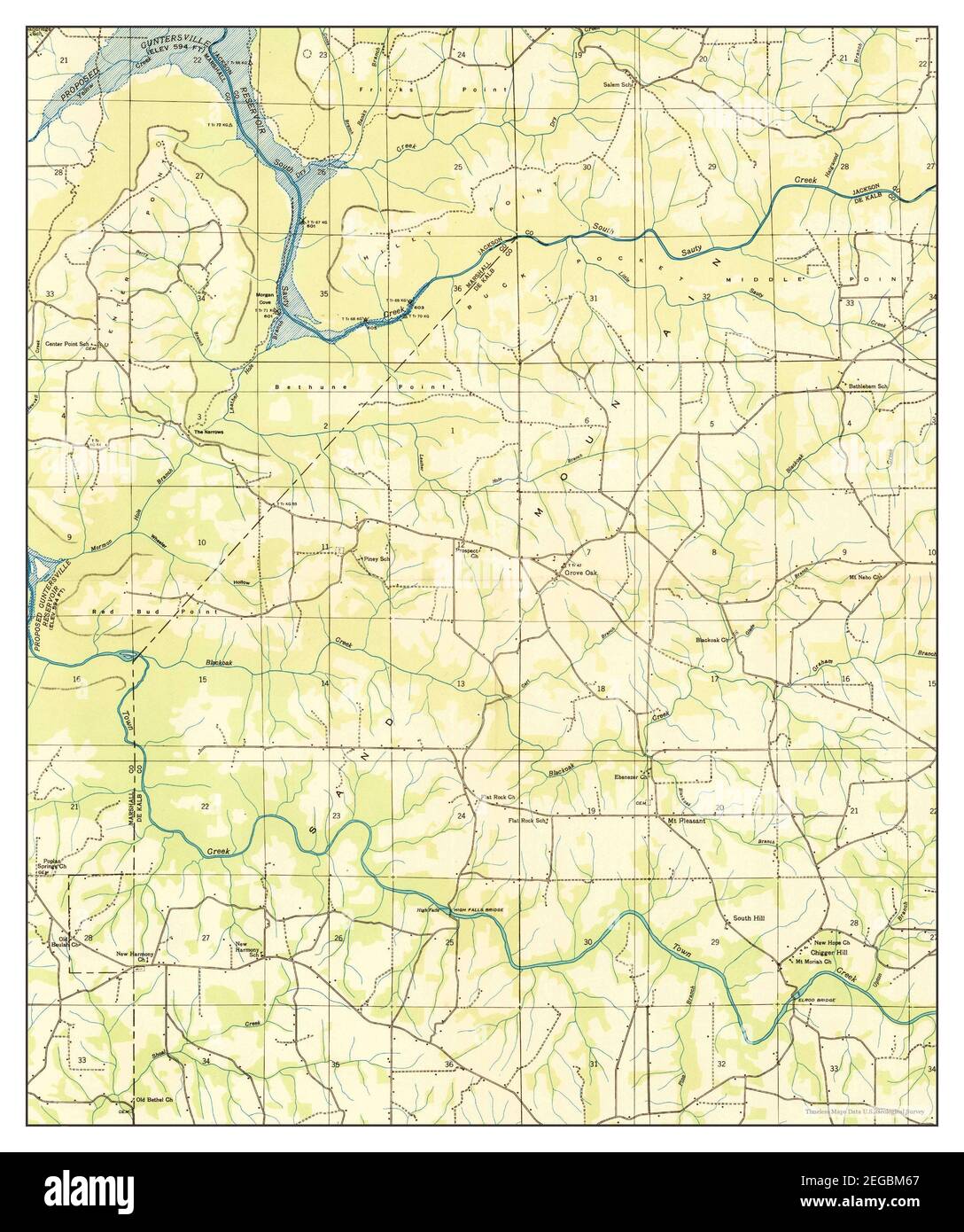 Grove Oak, Alabama, map 1936, 1:24000, United States of America by ...