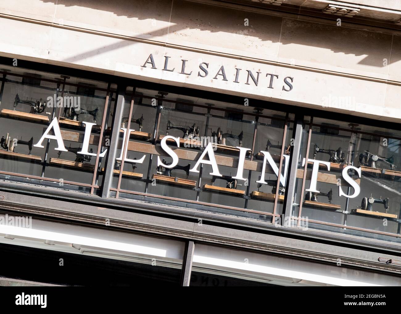 General View of an All Saints store in London Stock Photo - Alamy