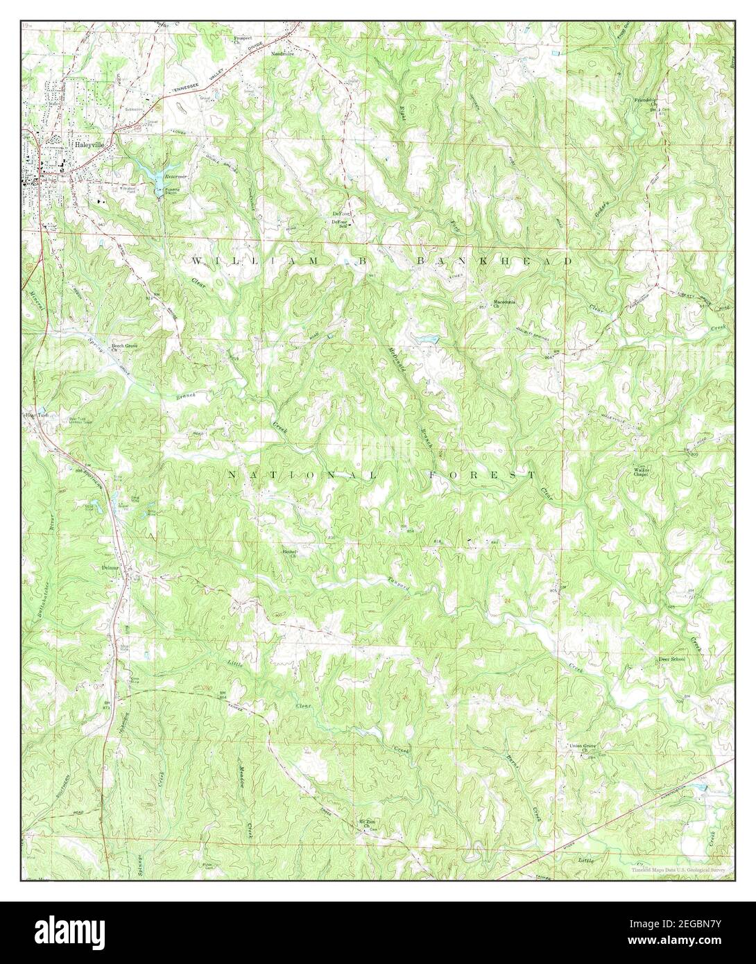 Map of haleyville hi-res stock photography and images - Alamy