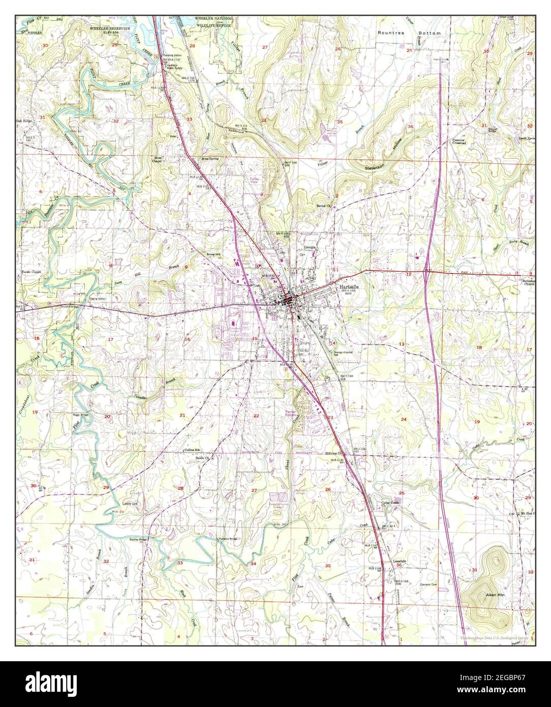 Map of hartselle hi-res stock photography and images - Alamy