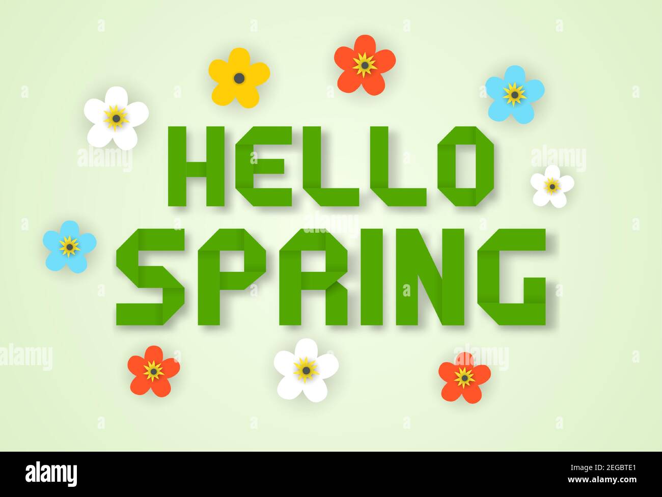 Paper cut decorative flowers Stock Vector Images - Alamy