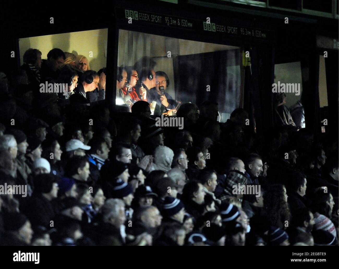 Commentary box soccer hi-res stock photography and images - Alamy