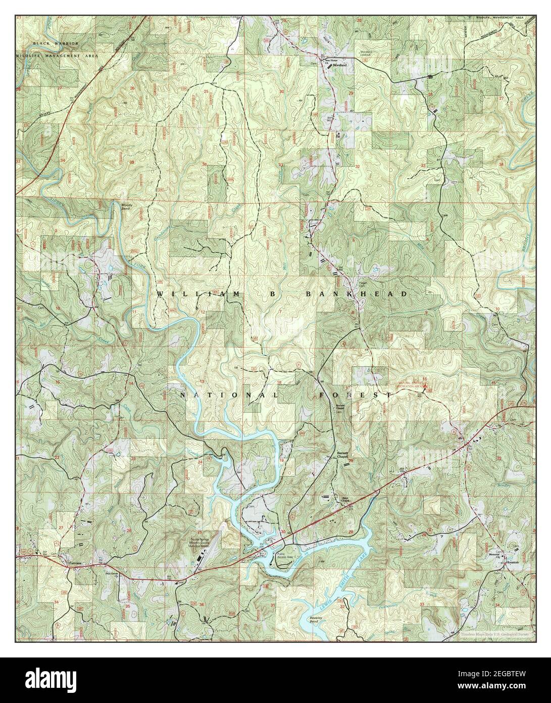 Houston, Alabama, map 2000, 1:24000, United States of America by ...